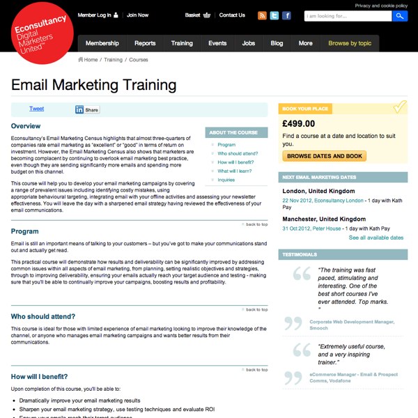 Email Marketing Training